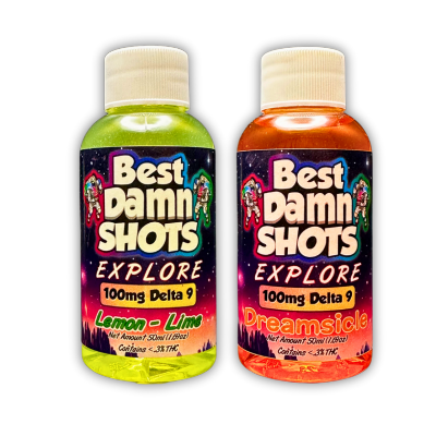 Delta 9 THC Shots | Fruity (Packaged) | 25 Shots MOQ – Best Damn Wholesale